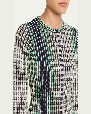 Simkhai Mabel Openwork Cardigan