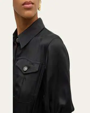 Cinq À Sept Damla Belted Mini Shirtdress