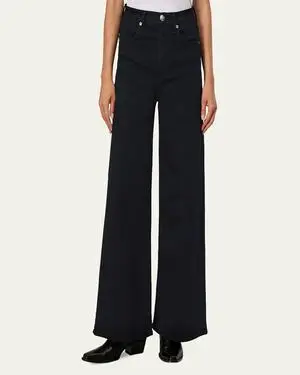 Rag & Bone Flexi Sofie Ankle Wide-leg Jeans