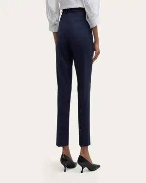 Lafayette 148 New York Clinton Cropped Stretch Wool Pants
