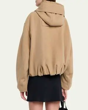 Canada Goose Chilliwack Hooded Wool Bomber Jacket - Tan