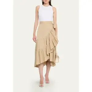 Cinq À Sept Mahlia Midi Dress - White Khaki