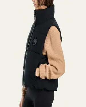 Canada Goose Grandview Cropped Down Vest - Black