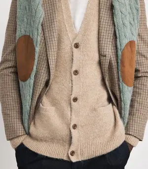 Polo Ralph Lauren Wool-blend Elbow-patch Cardigan