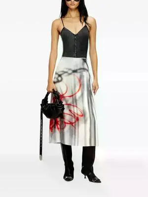 DIESEL® Printed Midi Skirt