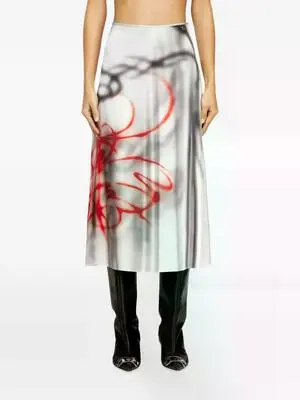 DIESEL® Printed Midi Skirt