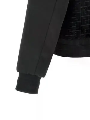 Balmain Logo-pattern Bomber Jacket - Black