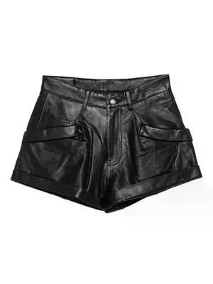 R13 Leather Shorts