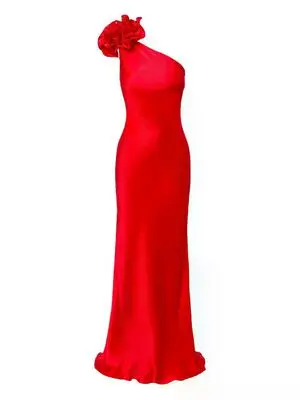 IL VOLO Aster Flower-embellished Maxi Dress - Red