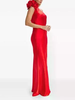 IL VOLO Aster Flower-embellished Maxi Dress - Red
