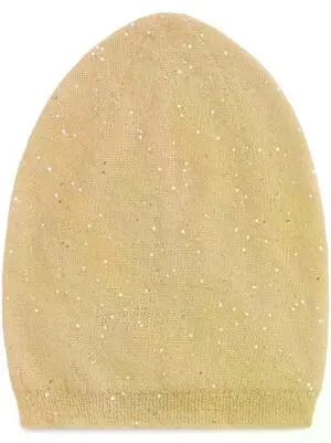 Fabiana Filippi Sequined Beanie - Yellow