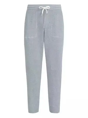 Brunello Cucinelli Ribbed-knit Track Pants - Grey