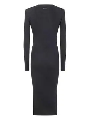 Fear Of God Ribbed Knit Midi Dress - Black