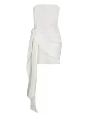 David Koma Tie Strapless Mini Dress