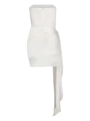 David Koma Tie Strapless Mini Dress