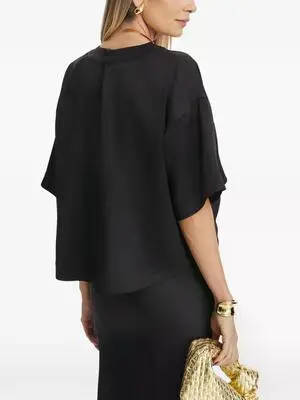 IL VOLO Short-sleeve Cropped T-shirt - Black