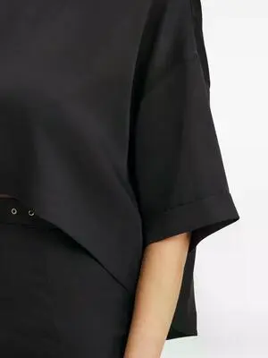 IL VOLO Short-sleeve Cropped T-shirt - Black