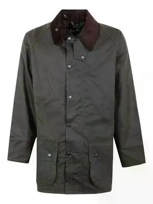 Barbour Corduroy-collar Buttoned Parka Coat