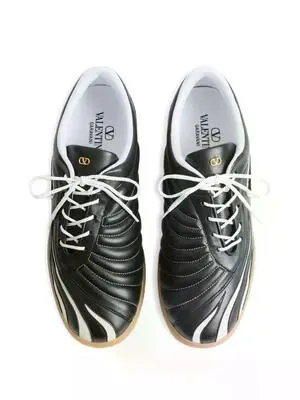 Valentino Garavani Kicky Nappa Leather Sneakers - Black