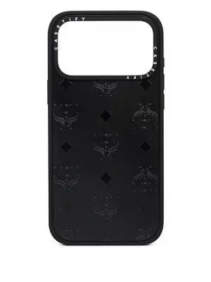Mcm X Casetify Monogram-pattern Iphone 17 Pro Max Case - Black
