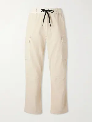 Moncler Straight-leg Cotton-corduroy Cargo Trousers - Neutrals