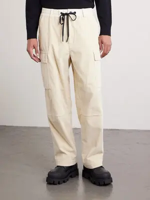 Moncler Straight-leg Cotton-corduroy Cargo Trousers