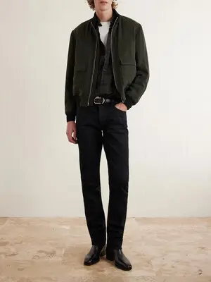 TOM FORD Gabardine Bomber Jacket - Green