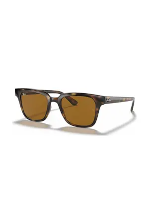 Ray-ban Tortoise Square Sunglasses - Brown