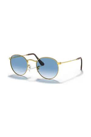 Ray-ban Rb3447 Round Metal Sunglasses - Blue