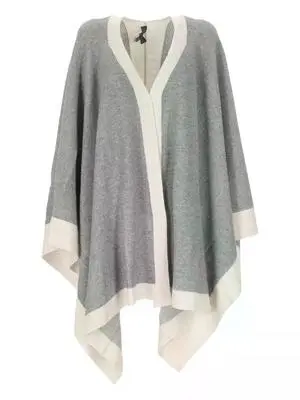 Lorena Antoniazzi V-neck Colorblock Cape