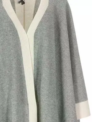 Lorena Antoniazzi V-neck Colorblock Cape