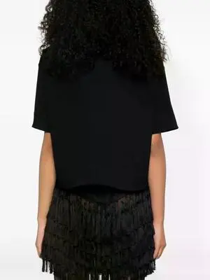 JIL SANDER V-neck T-shirt - Black