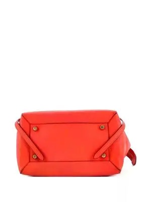 Celine Belt Bag Textured Leather Mini Shoulder Bag - Red