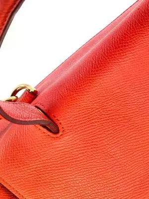 Celine Belt Bag Textured Leather Mini Shoulder Bag - Red