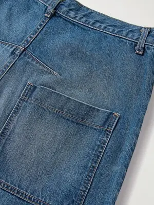 NILI LOTAN Shon High-rise Barrel-leg Jeans - Blue