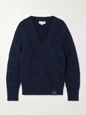 Stella McCartney Falabella Cable-knit Wool Sweater