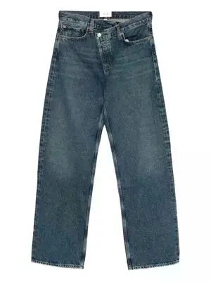 AGOLDE Asymmetrical Waistband Wide-leg Jeans
