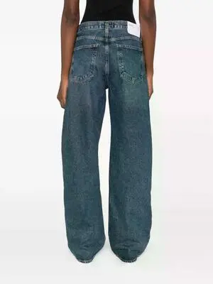 AGOLDE Asymmetrical Waistband Wide-leg Jeans