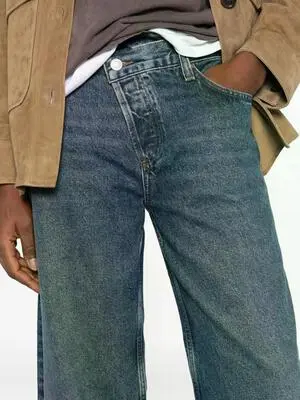 AGOLDE Asymmetrical Waistband Wide-leg Jeans