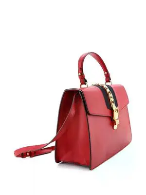 Gucci Sylvie Top Handle Medium Satchel - Red