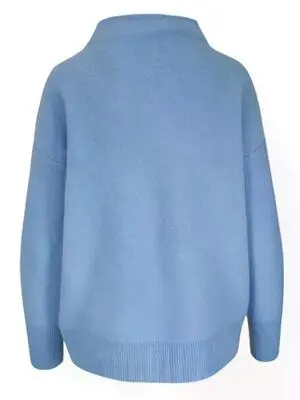 Vince Funnel-neck Sweater - Blue