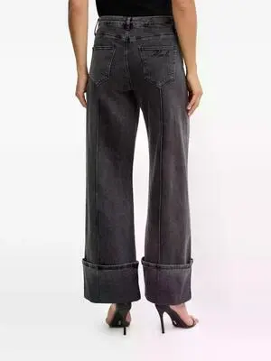 Karl Lagerfeld Cuffed Five-pocket Jeans