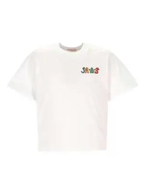 JAWS Logo-print T-shirt - White