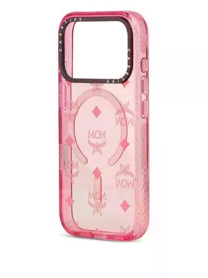 Mcm X Casetify Monogram-pattern Iphone 17 Pro Case