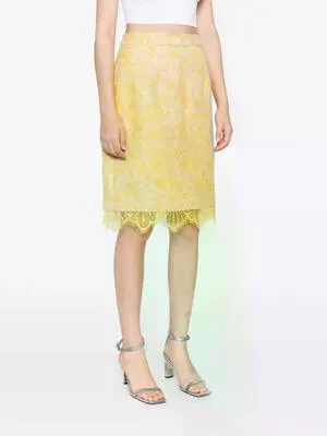BLAKLACE Floral Lace Trim Skirt