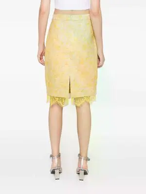 BLAKLACE Floral Lace Trim Skirt