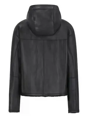 DESA 1972 Reversible Hooded Leather Jacket