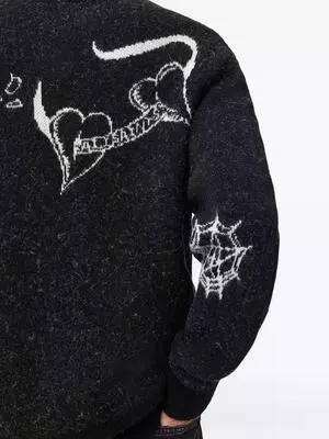 ALLSAINTS Graphic Print Zip-fastening Cardigan