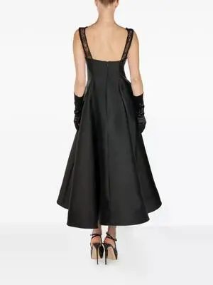 ARAFTU Lace-detail Flared Midi Dress