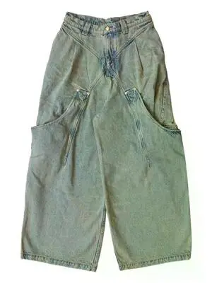 NAMESAKE Bib Denim Trousers - Blue